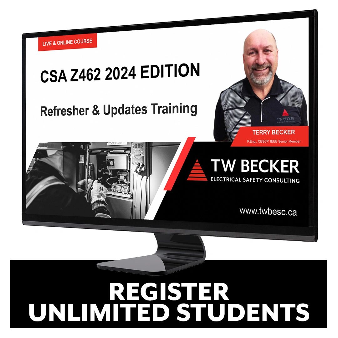 CSA Z462: 2024 Edition | Live Online Course | UNLIMITED STUDENTS